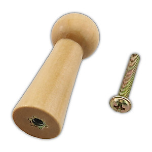 ZCZQC 8pcs Wooden Coat Hooks Shaker Pegs Coat Peg Natural Wood Hook Wall Mounted Screw-on Shaker Pegs Knob