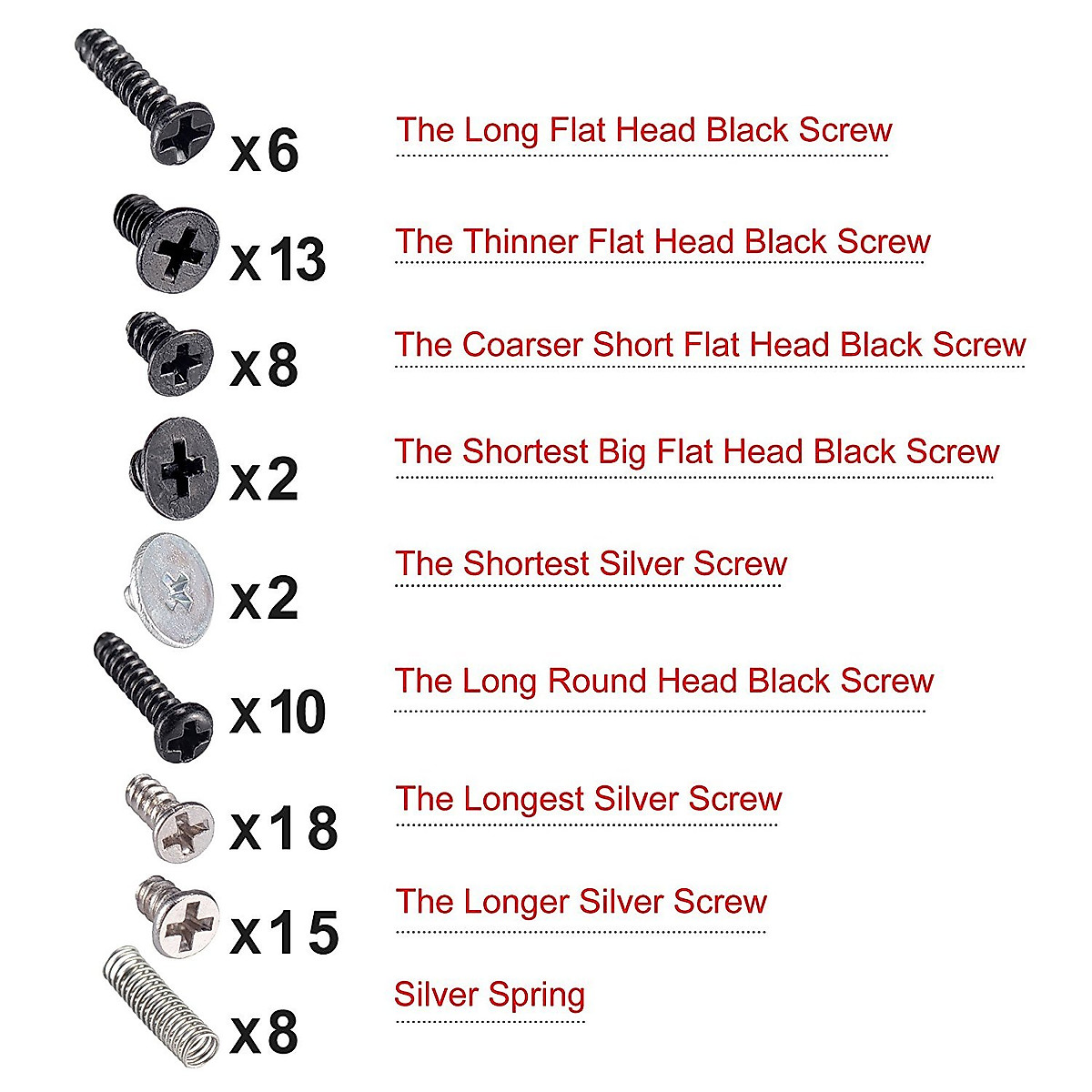 eXtremeRate Cross Opening Screwdrivers Kit, Assemble Disassemble Tools Set with Springs and Tweezers Screws for Nintendo Switch Console Joy Con