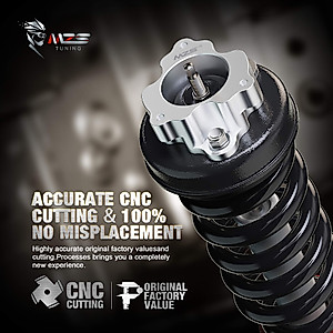 MZS Leveling Kit, 2" Front Lift Strut Spacers & 2" Rear Lift Shackles Compatible with 2005-2024 Frontier/2005-2015 Xterra 2WD 4WD 2X2 4X4