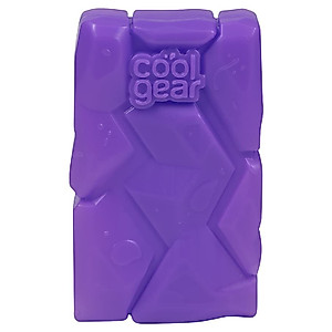 Cool Gear 4-Pack Fat Ice Pack | Reusable Ice Blocks for Lunch Box, Coolers, & More | BPA Free with Non-Toxic Freezer Gel | Keeps Food Cold & Fresh