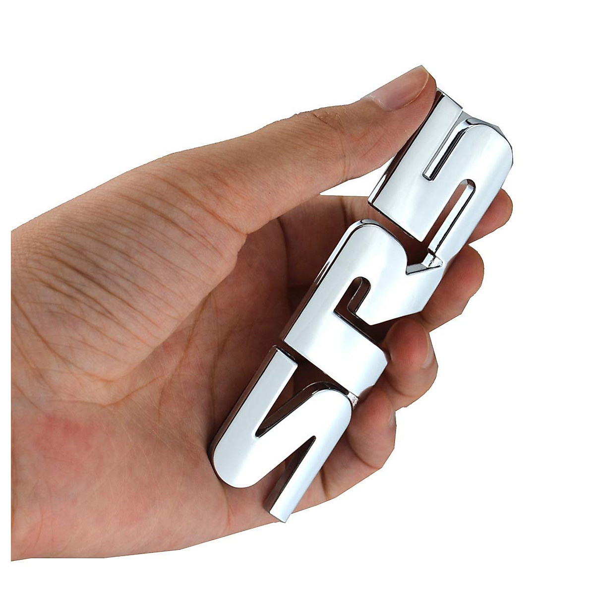 TACOMA SR5 EMBLEM 05-15 REAR TAILGATE CHROME BADGE back sign symbol logo (Chrome)