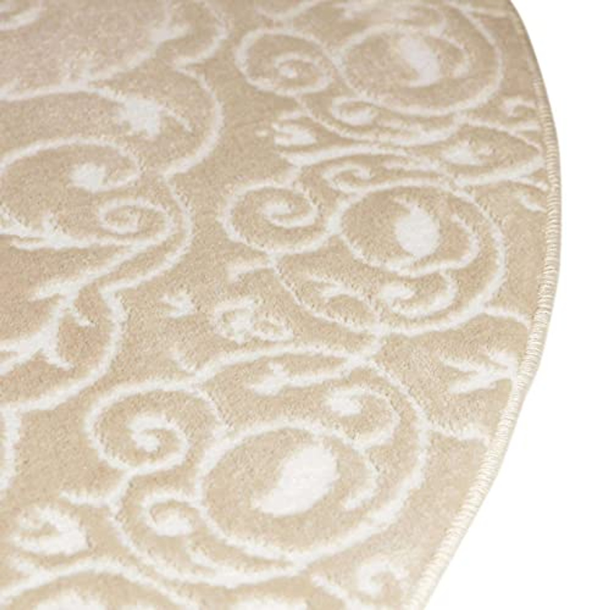 Unique Loom Rushmore Collection Area Rug - Adams (7' 10" x 10' Oval, Beige/Ivory)