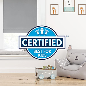 ECLIPSE Faux Silk Total Privacy Blackout Cordless Lined Window Roman Shade for Living Room, 27 in x 64 in, Gold