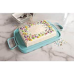 Nordic Ware Cakes and Cupcakes Carrier, Blue