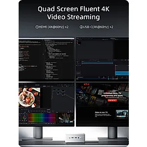 MINISFORUM Venus Series NAB5 Mini PC, 12th Gen Core i5-12450H Micro Compter, 16G DDR4+512G PCIe4.0 SSD, 2X HDMI+2X USB-C 4K@60Hz Output, 2X 2.5G RJ45 Port, 4X USB3.2 Small Form Factor