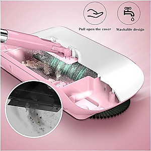 Wet Dry Vacuum Cleaner Broom Robot Vacuum Cleaner Floor Home Kitchen Sweeper Mopping Sweeping Machine Magic Handle Household Electric Floor Mops Floor Cleaning (C : Blue1)