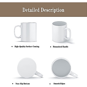 TANGLONG Sublimation Mugs,Sublimation Mugs Blank,Sublimation Mugs 15 oz,Sublimation Coffee Mugs,Bulk Mugs for Coffee,Latte,Hot Cocoa Set of 12