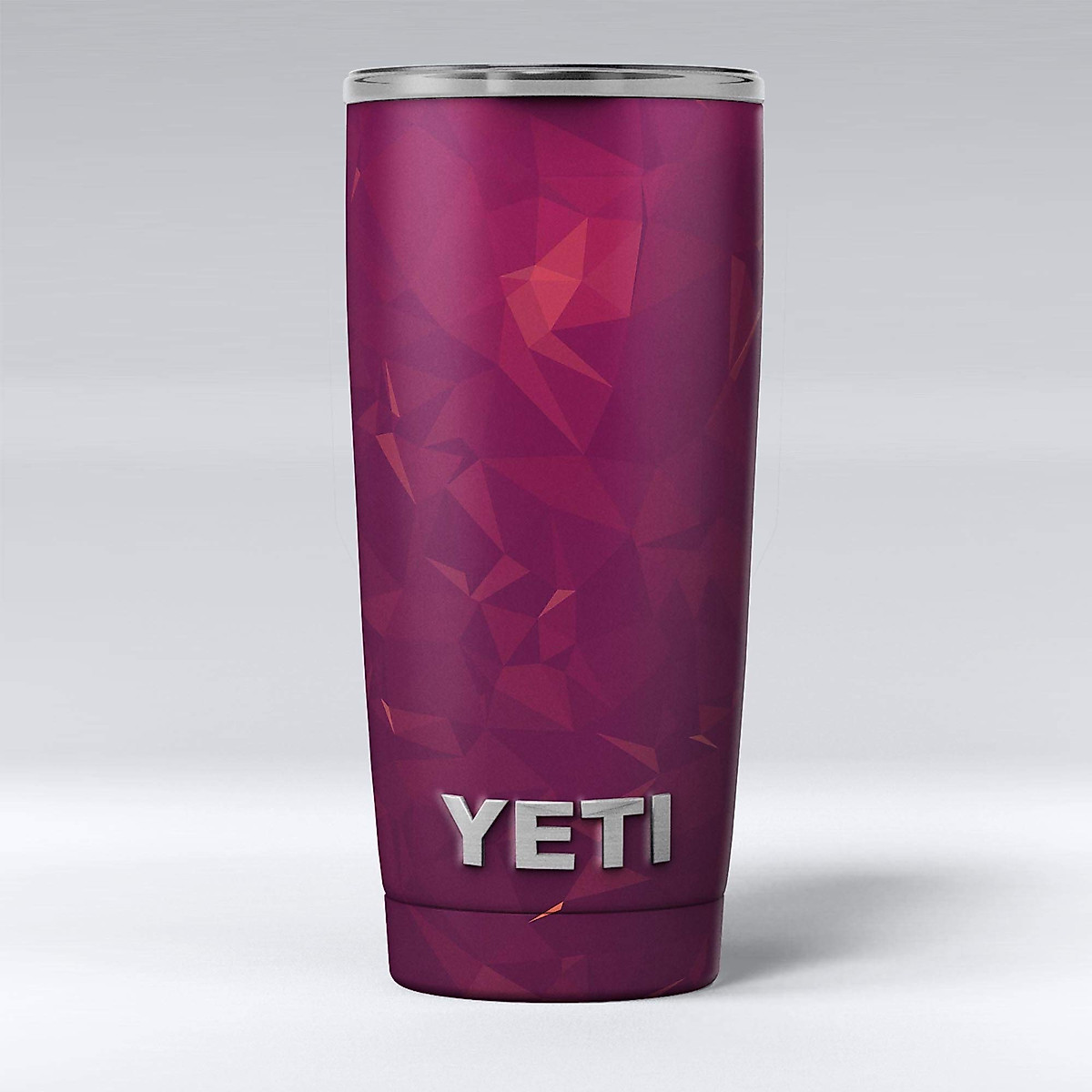 Design Skinz Dark Pink Geometric V3 - Skin Decal Vinyl Wrap Kit Compatible with The Yeti Rambler Cooler Tumbler Cups
