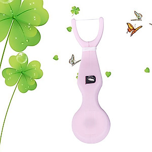 SUPVOX 3 Pcs Dental Floss Handle Reusable Dental Flosser Dental Wire Rack (White+ Pink + Blue)