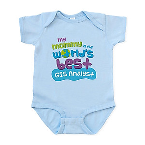 CafePress GIS Analyst Gift for Kids Infant Bodysuit Cute Infant Bodysuit Baby Romper Sky Blue