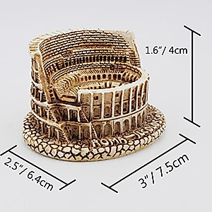 Kocris Casa Rome Colosseum Fish Tank Decorations Ancient Arena Amphitheatre Roman Reptile Turtle Lizard Spider Tanks Terrarium Building Décor Ornament Pet