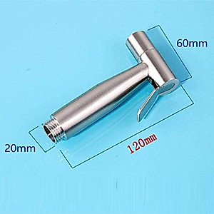 MINJING Chrome Toilet Sprayer Bidet Sprayer Shower Kit - 304 Stainless Steel Toilet Spray Gun Faucet Set Wash Body Cleaner