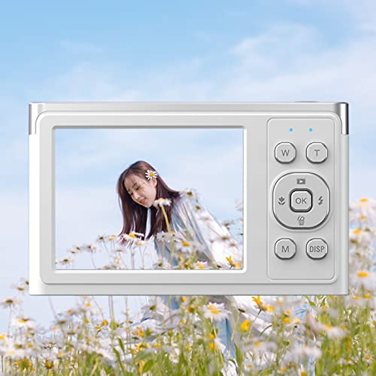 Digital Camera Photography, 1080p 50MP Vlogging Camera with 2.88 Inch LCD Screen, 16X Zoom Compact Portable Mini Rechargeable Camera, Point and Shoot Digital Cameras