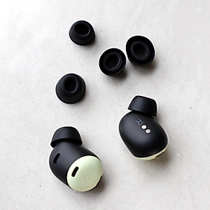 A-Focus 3 Pairs Compatible with Pixel Buds Pro Ear Tips Eartips, L/M/S Silicone Earbuds Fit in Case Gel Cover Accessories Compatible with Pixel Buds Pro Black L/M/S