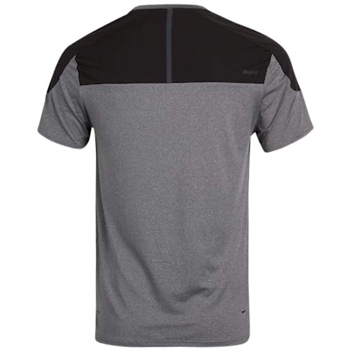 Spyder Men's Athletic T-Shirt - 2 Pack Dry Fit Short Sleeve Performance Sports Tee (S-XL), Size Large, Black/Grey