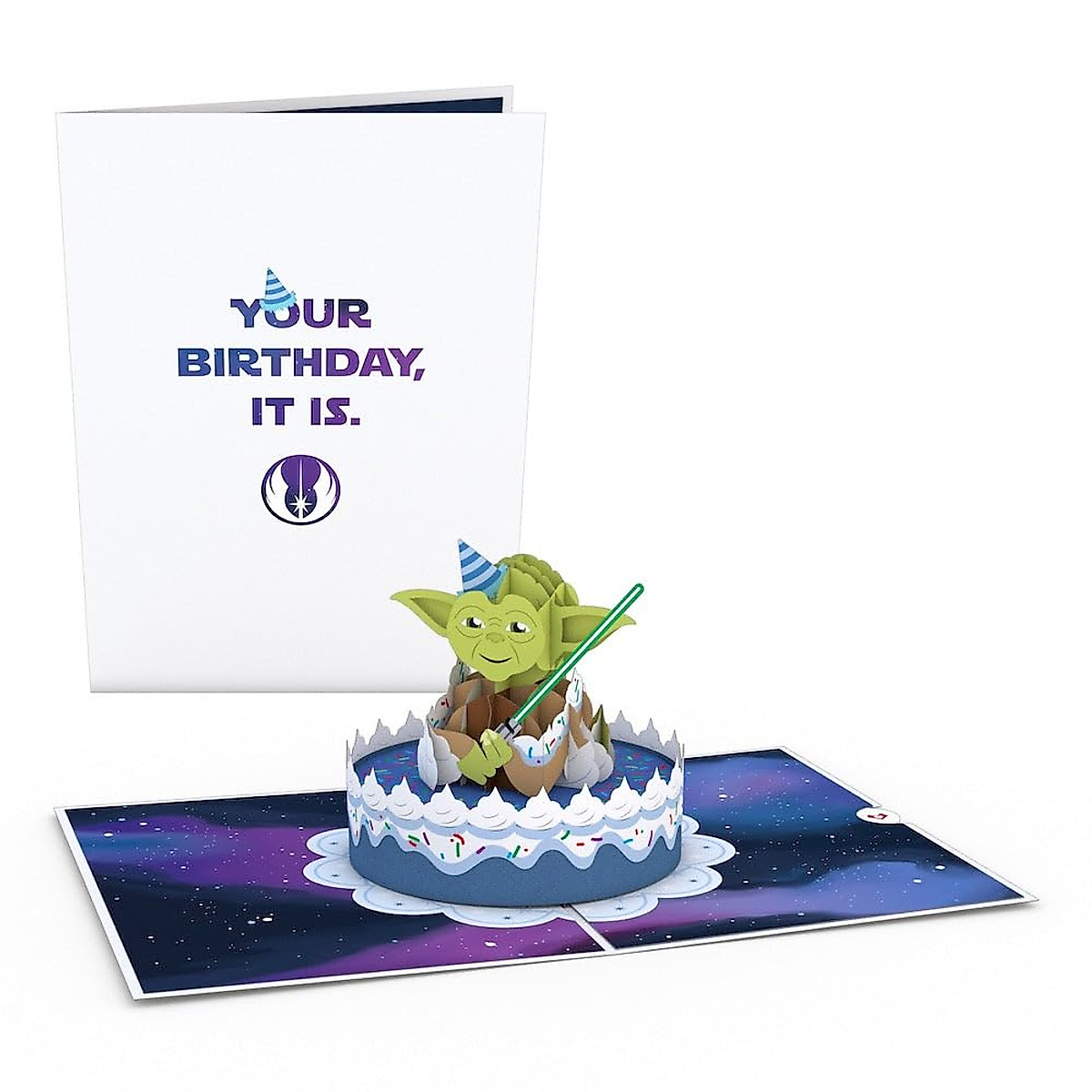 Lovepop Star Wars™ Yoda™ Birthday Pop Up Card, 5x7-3D Birthday Greeting Card, Pop-Up Birthday Cards for Kids, Celebration Cards, Star Wars™ Birthday Card