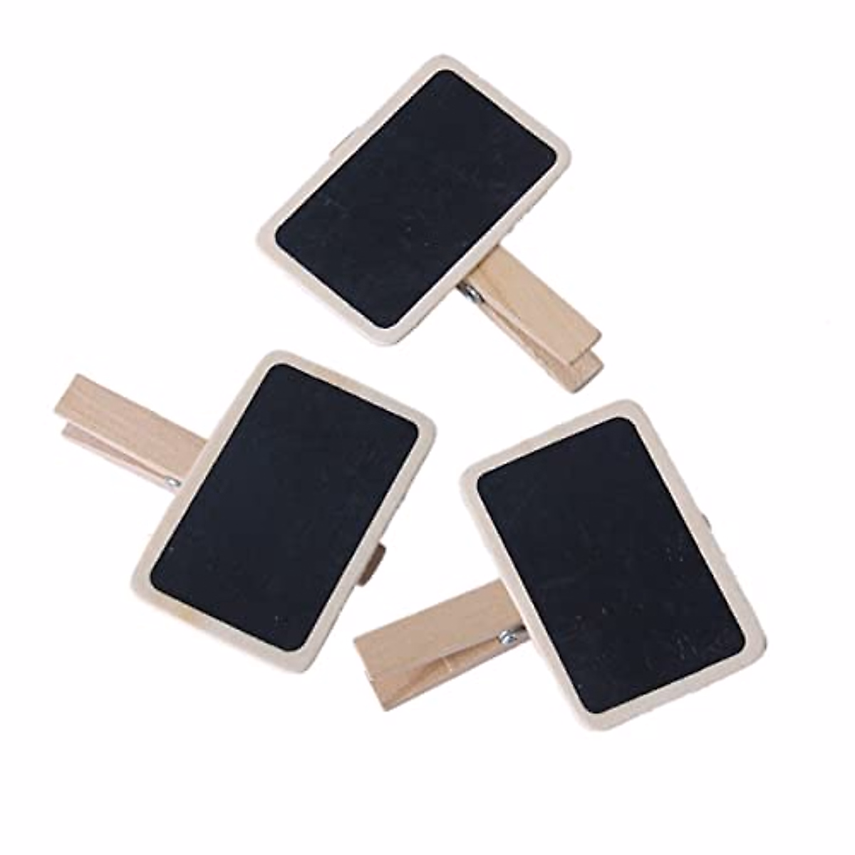 BESPORTBLE 10pcs Blank Chalkboard Sign Emblems Table Numbers Blackboard Table Number Plaque Mini Chalkboard Signs Chalkboard for Table Place Cards lackboard Blank Signs Bamboo Wedding Buffet