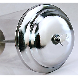 New Star Foodservice 26641 Stainless Steel Straw Dispenser, 3.5-Inch by 10.6-Inch, Clear