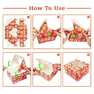 24 Valentines Day Boxes, Heart-shaped Transparent Window Gift Box, Premium Valentines Day Treat Boxes for Kids & Perfect for Holiday Pastries Doughnut and Cookie Boxes, Brownies, Cupcake, Gift Giving