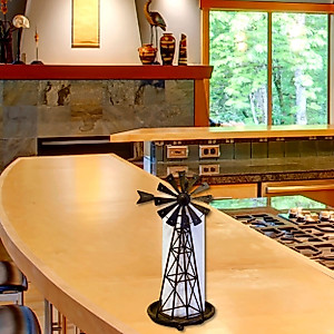 Windmill Metal Paper Towel Holder Rustic Country Farmhouse Style