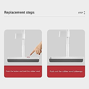 MOAIYU Sponge Mop for Head Replacement Part Practical Mop for Head Accessory for House Commercial Industrial Reusable M