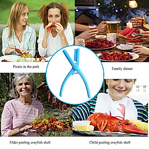 6PCS Crayfish Shelling Device Shrimp Peeler,Crawfish Shucker,Portable Kitchen Gadget,Crawfish Sheller Seafood Tool