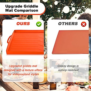 Silicone Griddle Mat for Blackstone 36 Inch Griddle, Heavy Duty Food Grade Silicone Mat, Protect Griddle from Rodents, Insects, Debris, and Rust, All Season Cooking Protective Cover