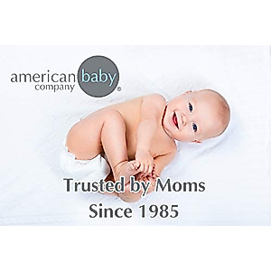 American Baby Company Waterproof Embossed Quilt-Like Flat Reusable Portable/Mini-Crib Size Protective Mattress Pad Cover for babies, adults and pets, White 24" X 38"