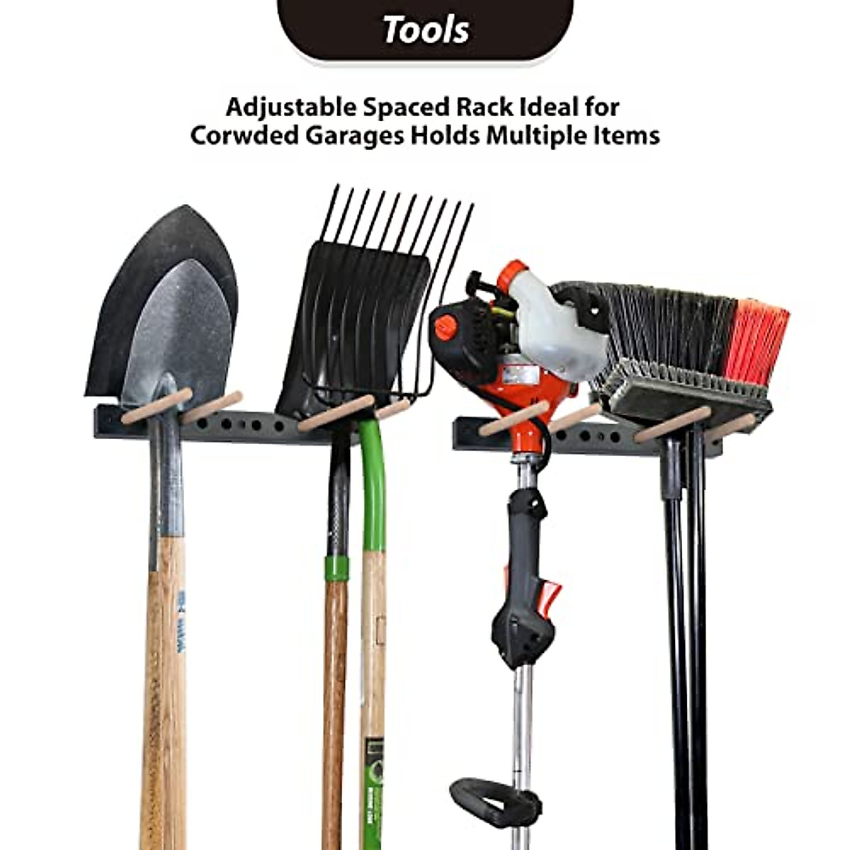 Ski Wall Rack Snowboard Wall Mount Storage Rack Holds 5 Pairs of Skis & Skiing Poles or Snowboard, for Home and Garage,2 Set