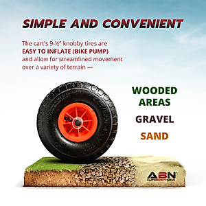 ABN Universal Kayak Carrier – Trolley for Carrying Kayaks, Canoes, Paddleboards, Float Mats, and Jon Boats