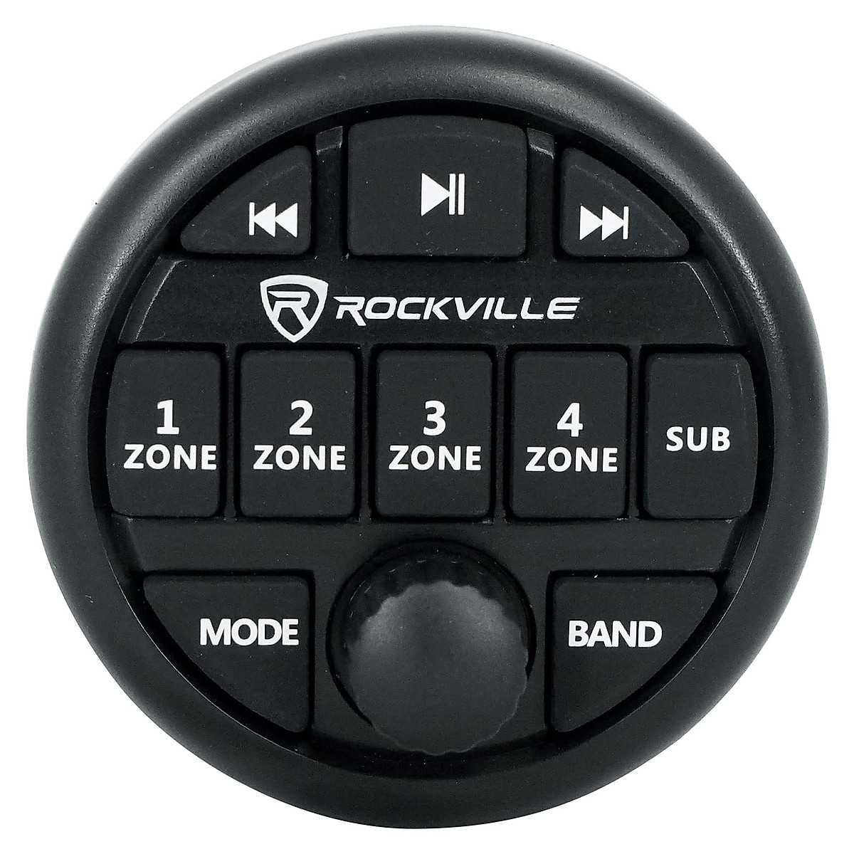 Rockville RGHR51 5 Zone Single Din Marine Receiver Bluetooth/Radio/Wired Remote