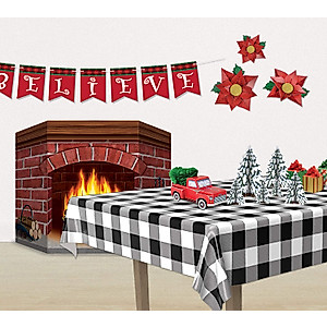 Brick Fireplace Stand-Up Party Accessory (1 count) (1/Pkg)