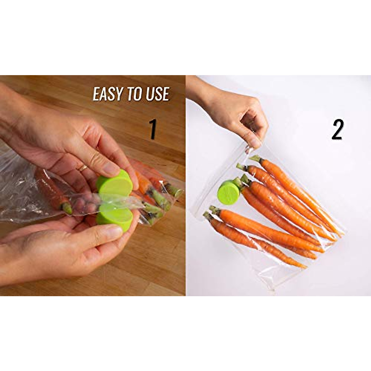 KORE Sous Vide Weighted Magnets | Stainless Steel & Food Grade Silicone | Keep Food Bags Fully Submerged & Prevent Floating Bags | Heavier & Better than Clips, Racks and Other Sous Vide Accessories (Apple Green - 2 pack)