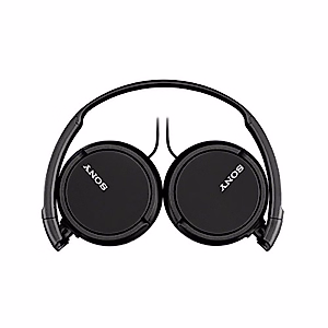 Sony ZX Series Wired On-Ear Headphones with Mic, Black MDR-ZX110AP