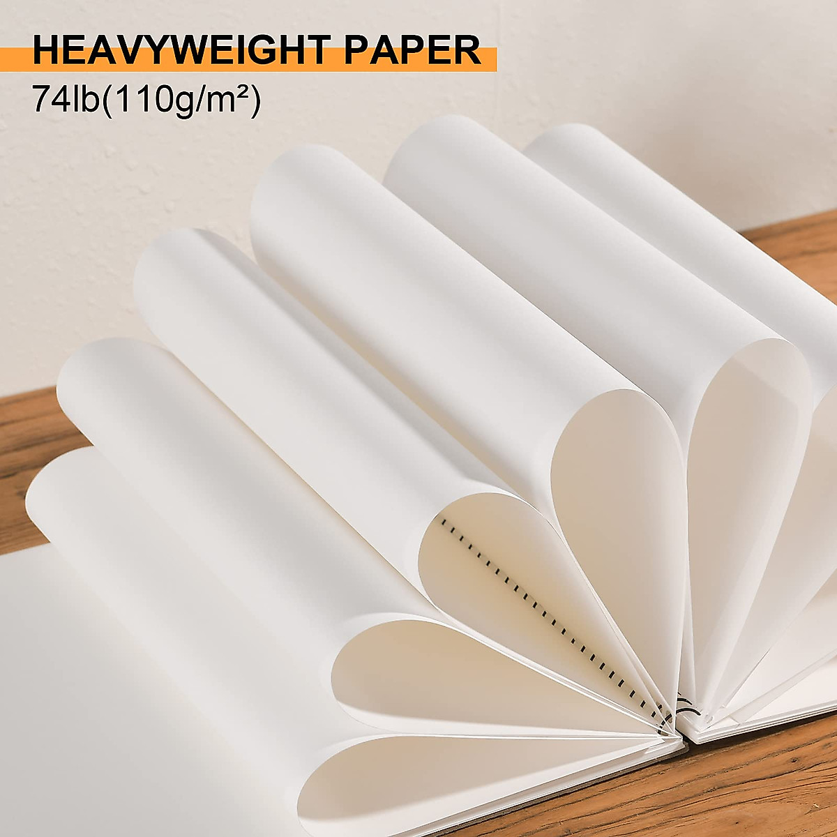 Sketch Book, 100 Pages (50 Sheets), Spiral Bound Artist Sketch Pad, Acid Free Drawing Paper for Drawing, Painting, Sketching or Doodling, Mermaid Cover for Girls