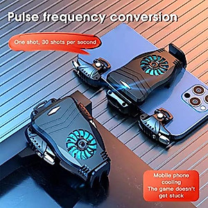 BBSJ Niversal Mobile Phone Game Cooler System Cooling Fan Gamepad Stand Radiator Gaming Controller Joystick Accessory for Smart Phone
