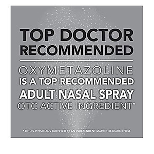 Equate - Original Nasal Spray - Oxymetazoline Hydrochloride 0.05% ( Compare to Afrin) - Nasal Decongestant - 1 oz (Pack of 2)