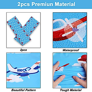 98 pieces Airplane Birthday Party Decorations Supplies Airplane Party Plates and Napkins Plane Theme Paper Tableware Set Tablecloth Baby Shower for 24 Guests 1st Birthday Helicopter Favors for Kids