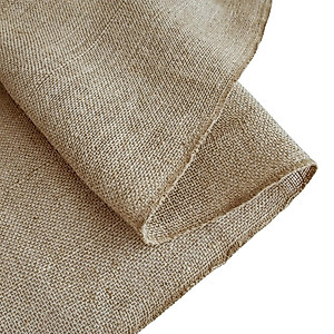 Shatex Natural Burlap Roll,12inch x 30ft High Density Burlap Fabric for Craft Projects,Table Runners,Weddings Decor,Christmas Decorations