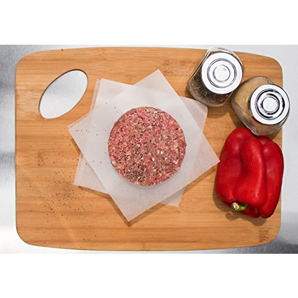 Hamburger Patty Paper Sheets, Wax Paper Squares 250 pcs 6" x 6" Non-Stick