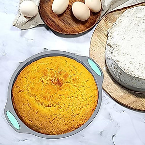 Tongjude 46 Piece Silicone Bakeware Set, Non-Stick Kitchen Oven Baking Pans, Silicone Cake Molds with Cake Pan, Chiffon Cake Pan, Donut Pan, Square Cake Pan and Loaf Pan