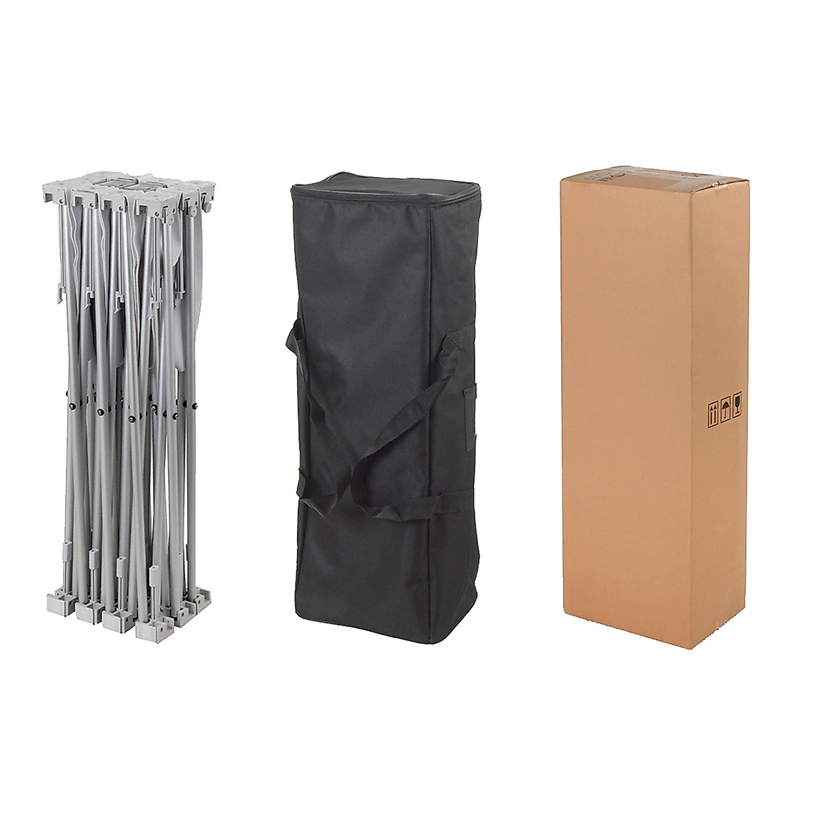 BANNER BUZZ BannerBuzz Fabric Pop Up Curved Display, Graphic with Hardware, 230 GSM, Polyester Fabric, 17 mm Pole Diameter, 1.4 mm Thick Pole, 1440 DPI Dye Sublimation Printing (10' W X 8' H)