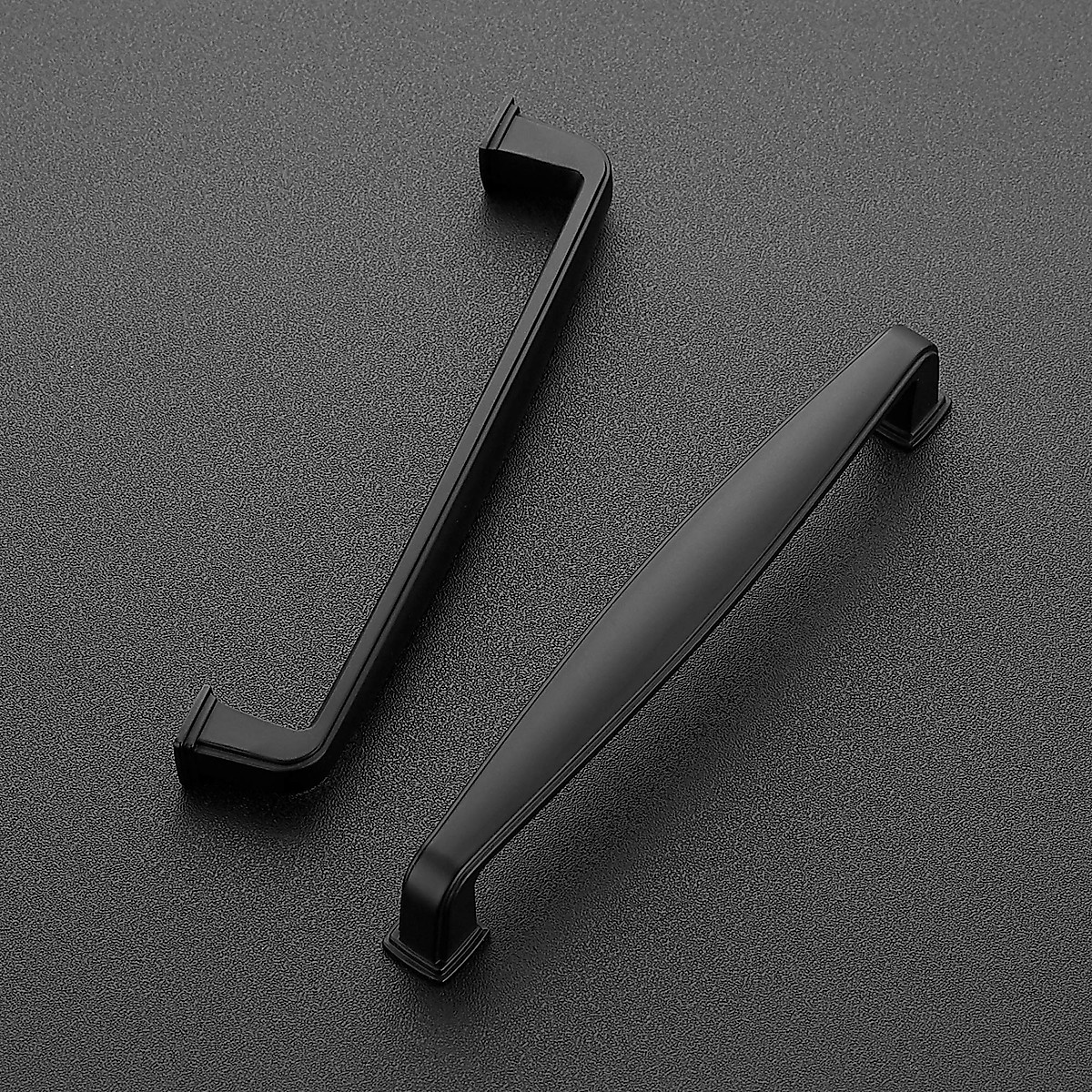 Ravinte 5 Pack Solid 5 Inch Kitchen Cabinet Handles Matte Black Cabinet Pulls Black Drawer Pulls Kitchen Cabinet Hardware Kitchen Handles for Cabinets Cupboard Handles Drawer Handles