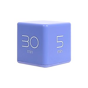Mooas Cube Timer Violet (5,10,20 and 30 Minutes) & Mint (1,3,5 and 10 Minutes) Bundle, Timer for Studying, Cooking and Workout…