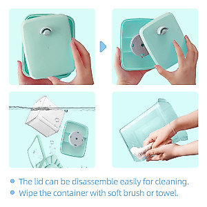 EQI Pop Airtight Food Storage Containers with Lids Stackable Containers for Kitchen Pantry Organization Ideal for Cereal Snacks Flour Sugar Coffee and Spaghetti (1700ml Blue)