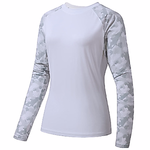 BASSDASH Women’s UPF 50+ UV Sun Protection T-Shirt Long Sleeve Fishing Hiking Performance Shirts