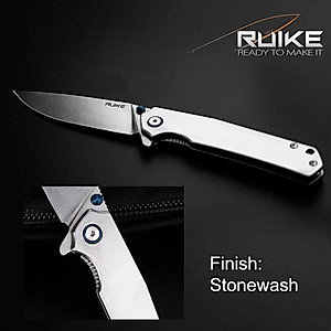 Ruike Folding Knive, Blue & Silver, 420 Ss (P801-SF)