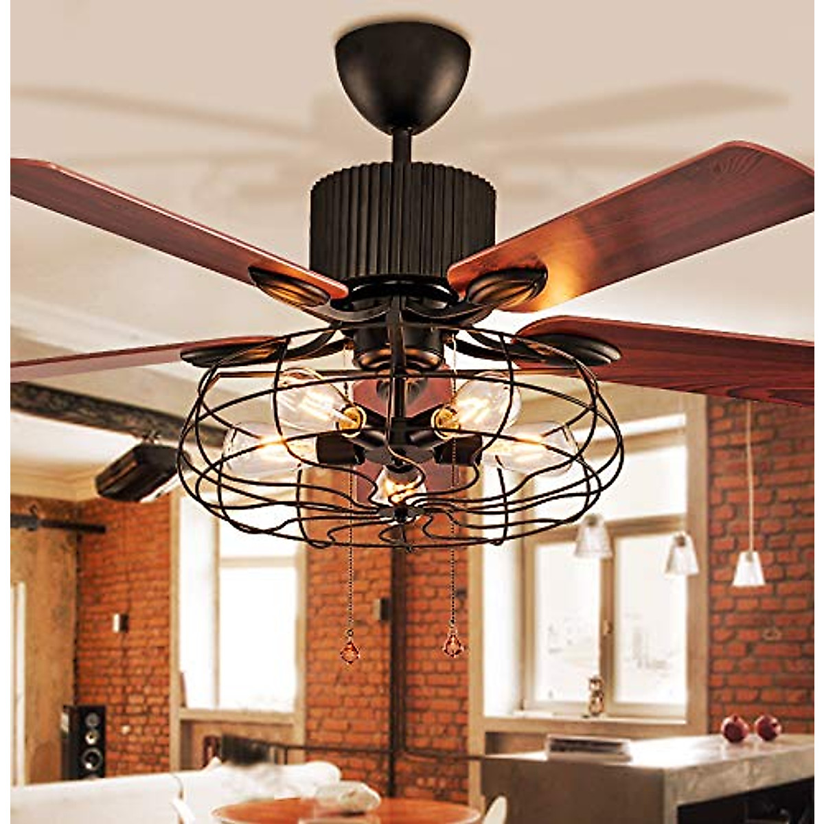 LVWIT ST21 LED Filament Bulb 7W Dimmable 3000K Soft White Vintage Edison Light Bulb E26 Medium Base (6-Pack)