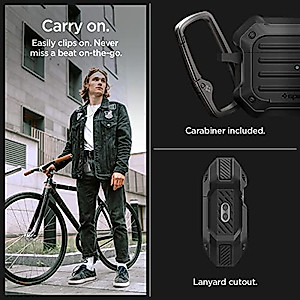 Spigen Tough Armor (MagFit) Designed for iPhone 14 Pro Max Case and Tough Armor Designed for AirPods Pro 2nd Generation Case