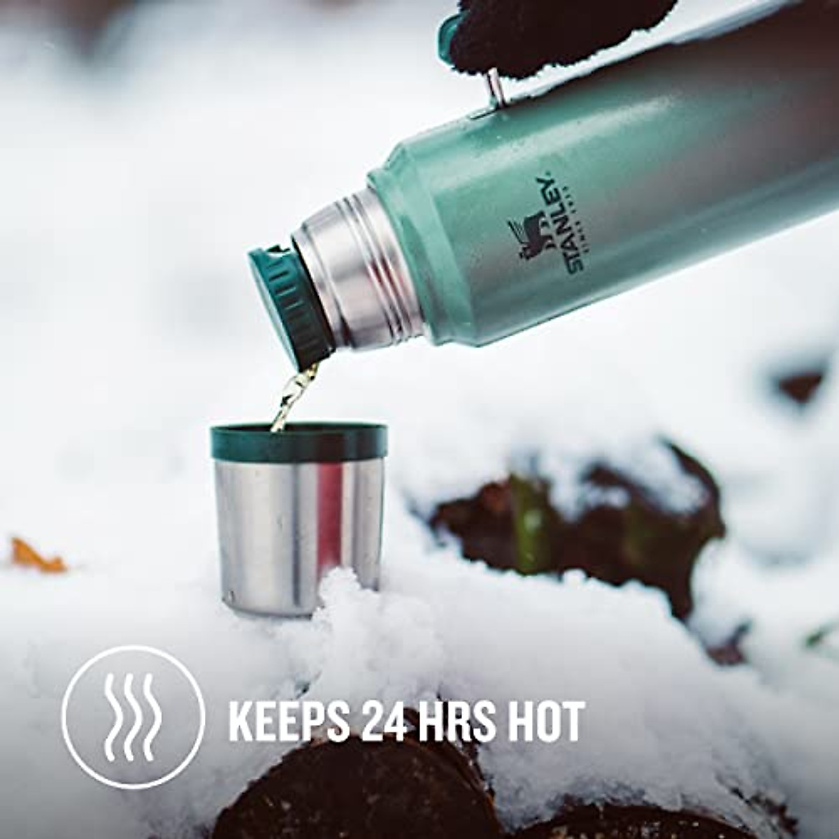 Stanley Classic Vacuum Bottle 1L Hammertone Green